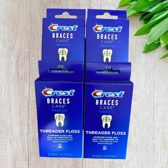 Crest | Skincare | Crest Braces Carethreader Floss 3 Singleuse Packets ...